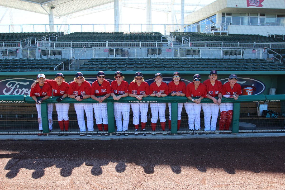 The Pawtucket Slaterettes’ Tina Trahan Visits Red Sox Fantasy Camp in ...