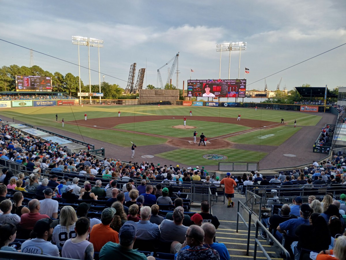 Cheering On The Visiting Red Sox And Hometown Tides At Harbor Park ...