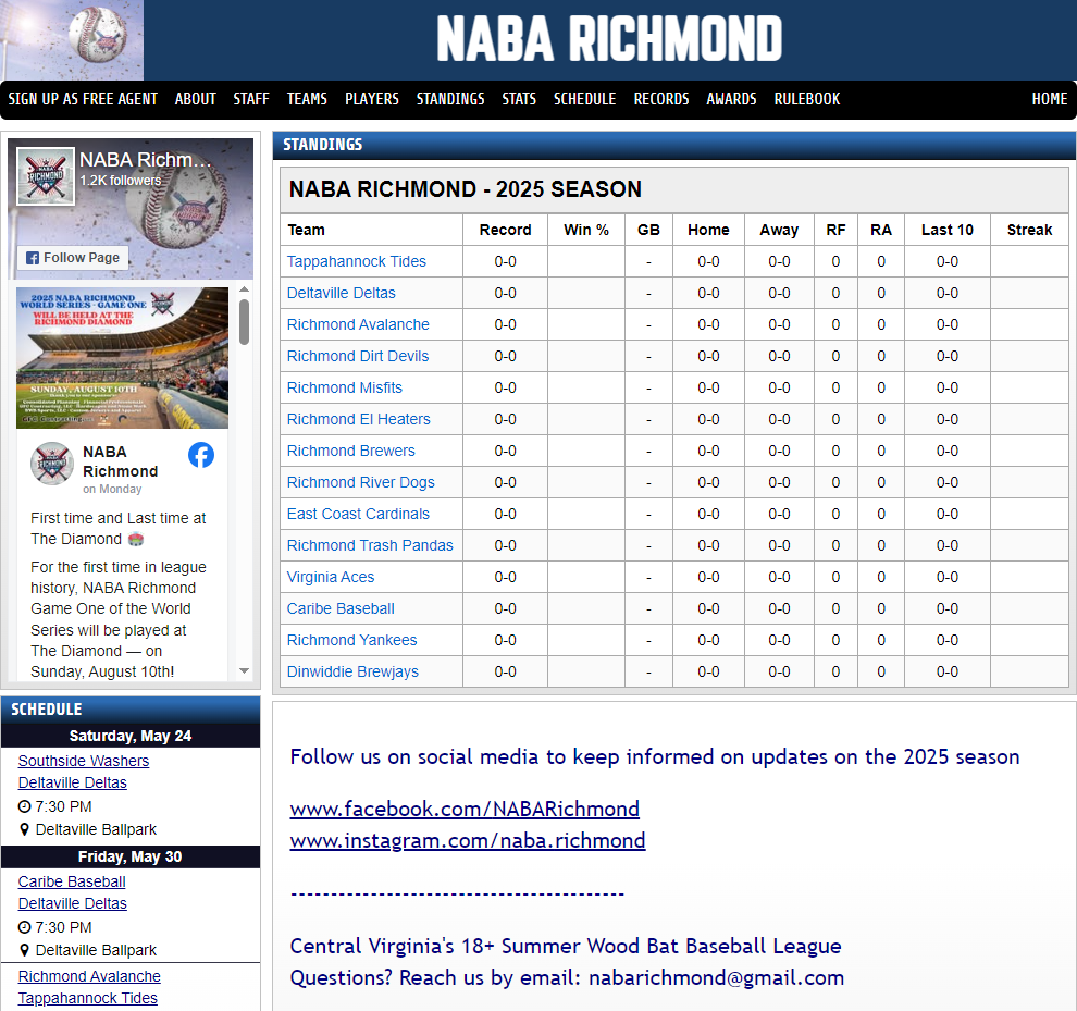 A Trio Of Summer Amateur Baseball League Schedules Released – The ...